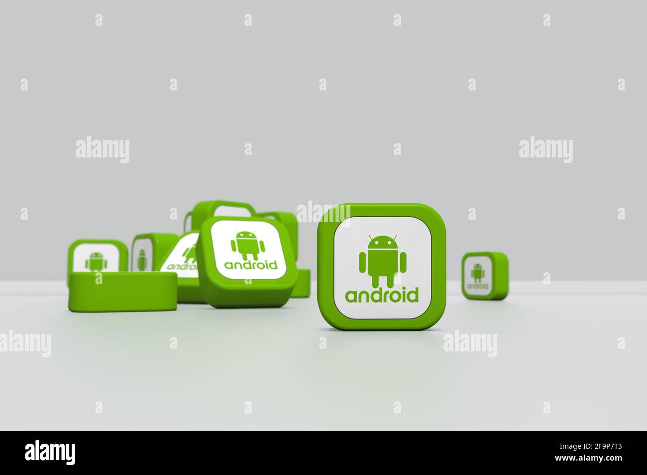 Android, Social Media, Social Network Concept Background - illustration ...