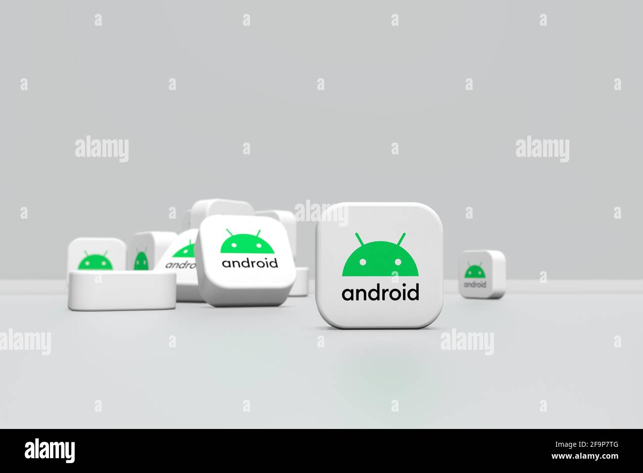 Android, Social Media, Social Network Concept Background - illustration ...