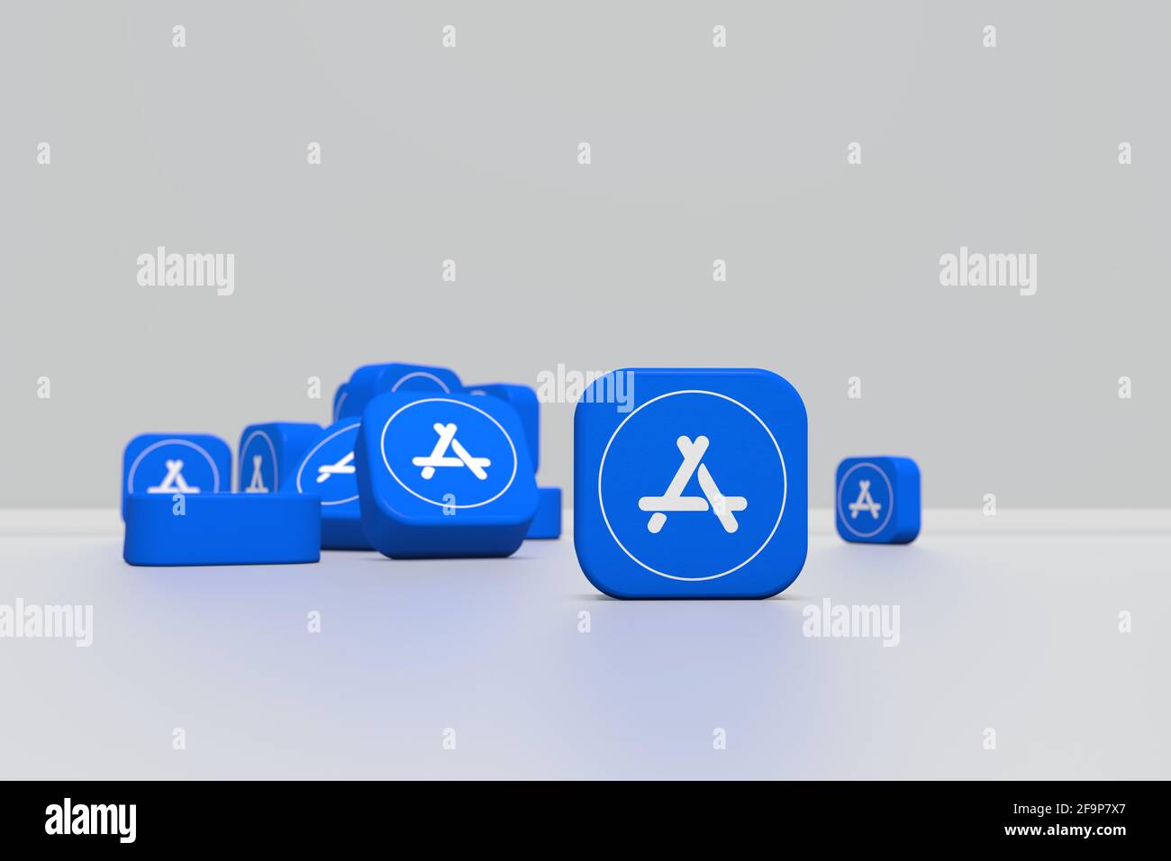 Apple, Social Media, Social Network Concept Background - illustration ...