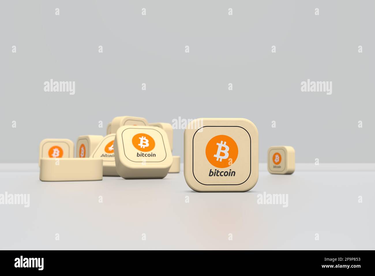 Bitcoin, Social Media, Social Network Concept Background - illustration ...