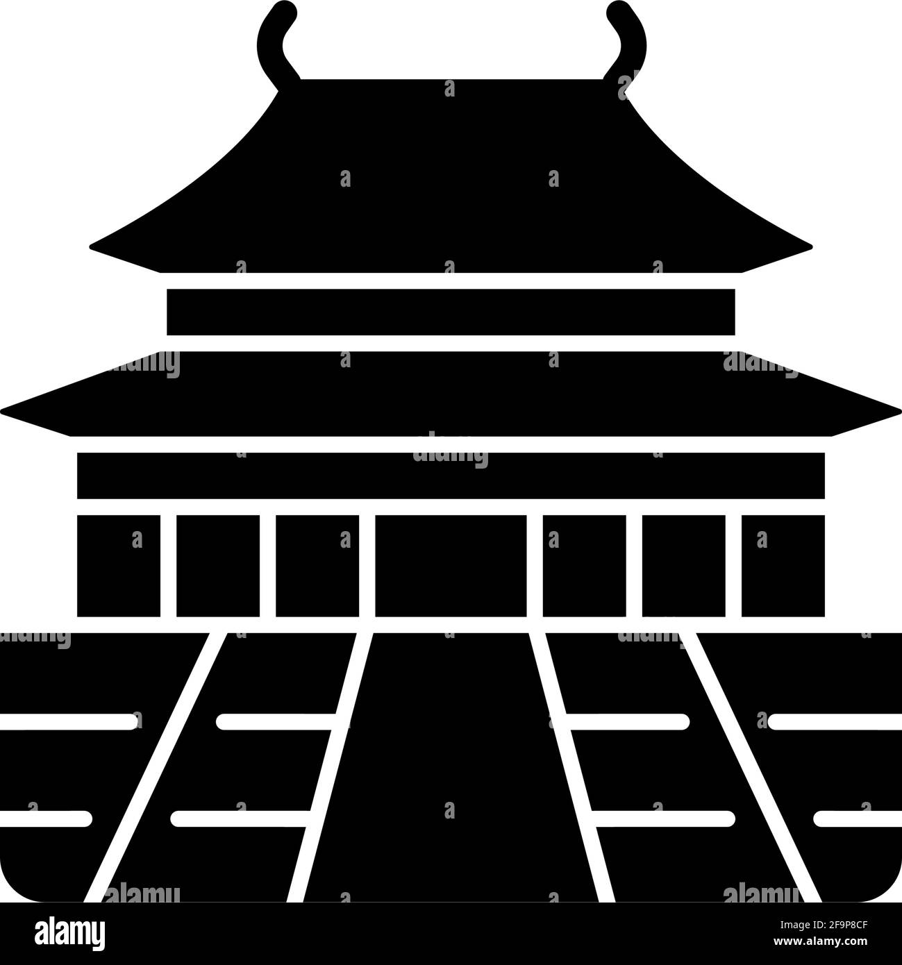 Vector forbidden city china Cut Out Stock Images & Pictures - Alamy