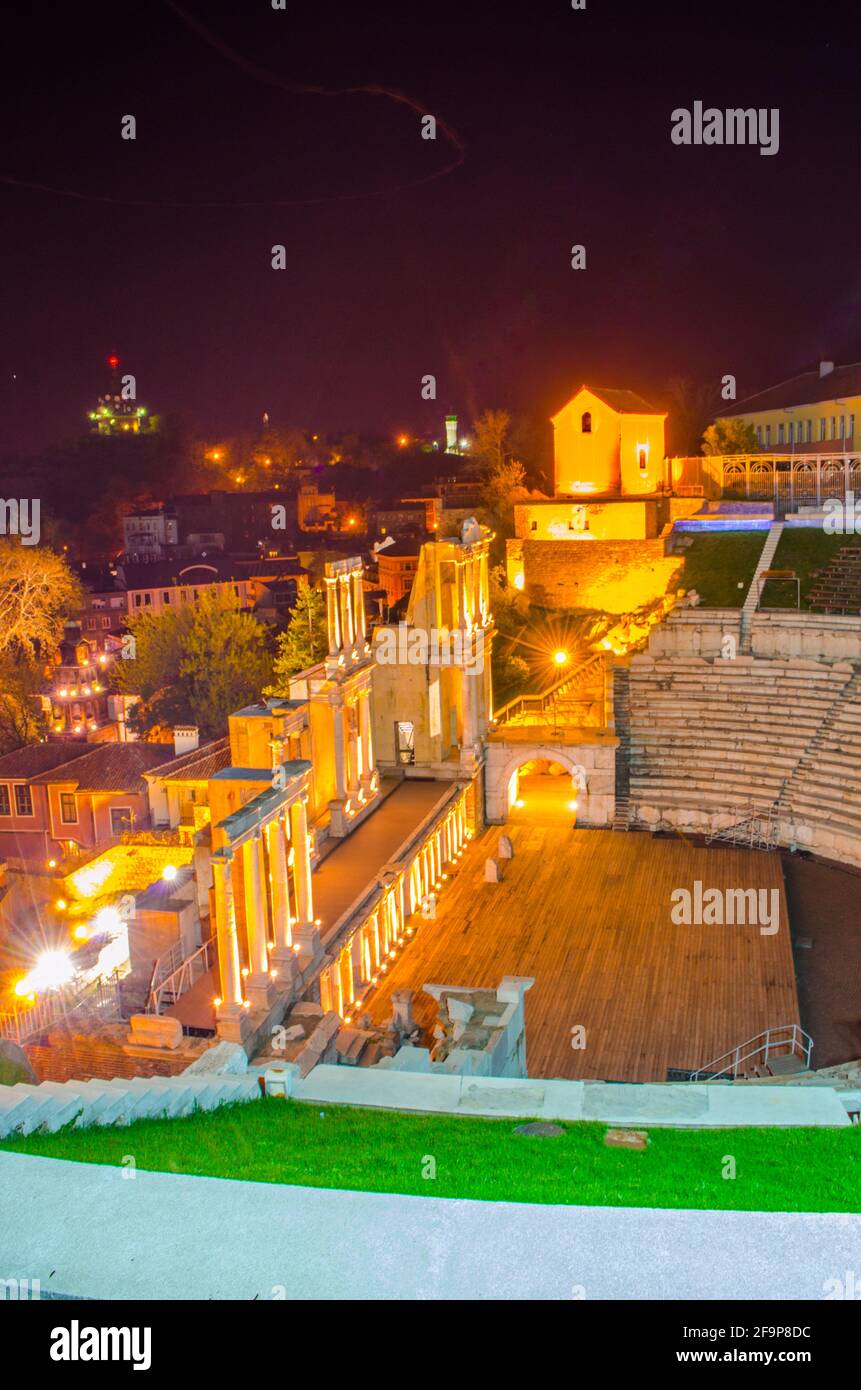 Roman theatre of Philippopolis dated back to the time of Emperor Trajan ...