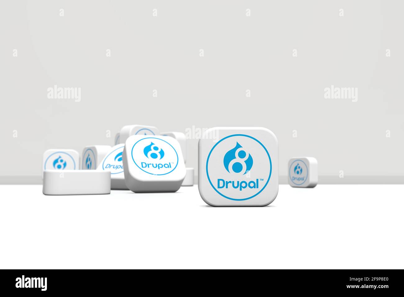 Drupal, Social Media, Social Network Concept Background - illustration ...