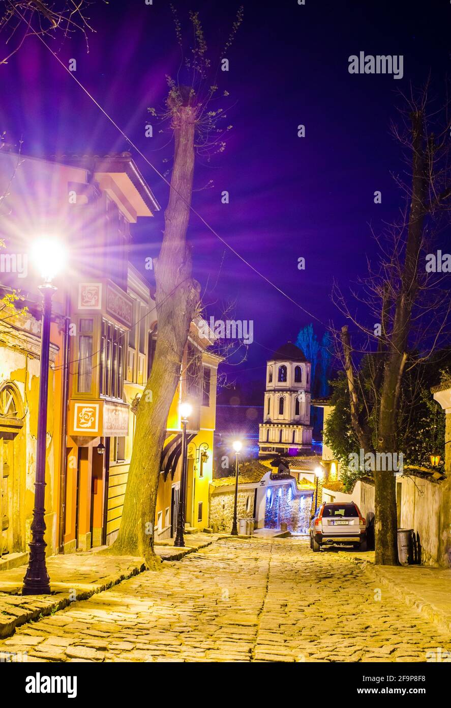 old town part of bulgarian town plovdiv is famous for its typical ...