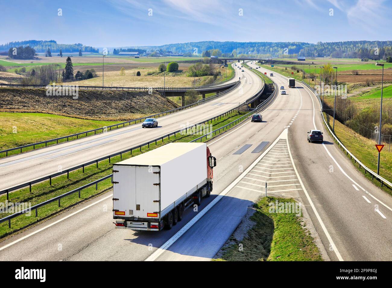 Lorry on motorway people hi-res stock photography and images - Alamy