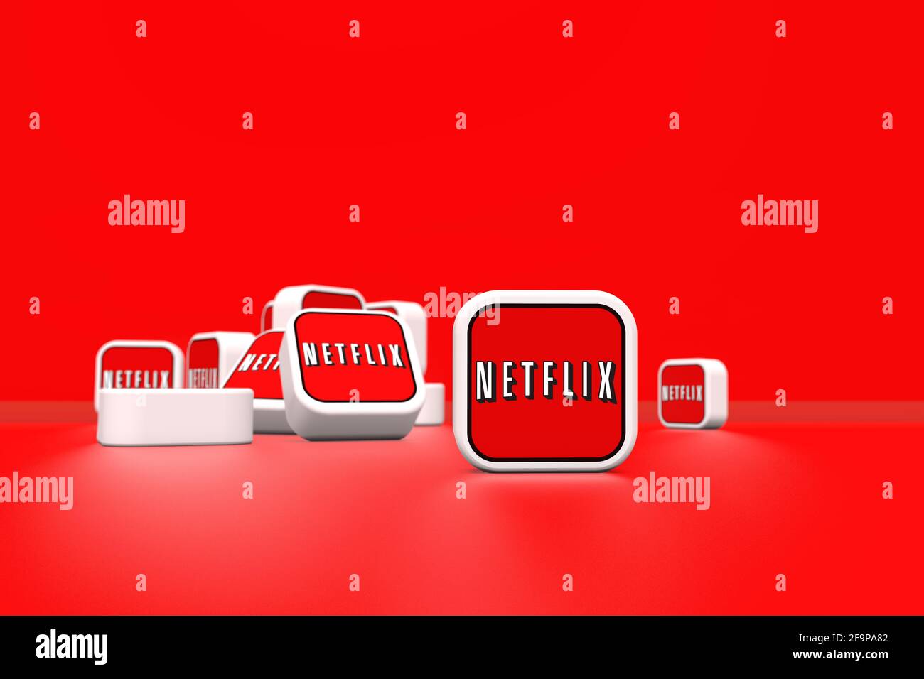 Netflix, Social Media, Social Network Concept Background - illustration ...