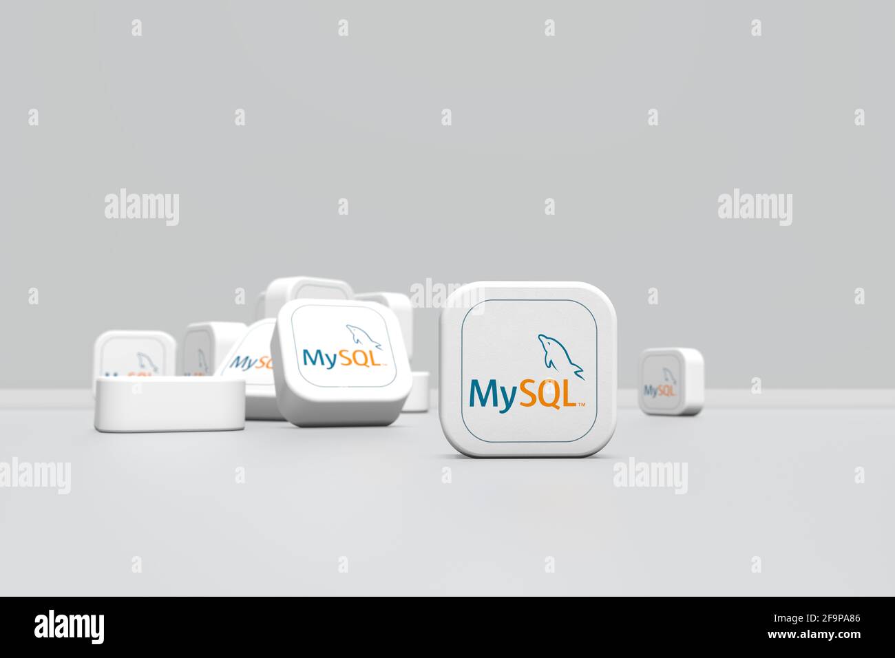 Mysql, Social Media, Social Network Concept Background - illustration ...