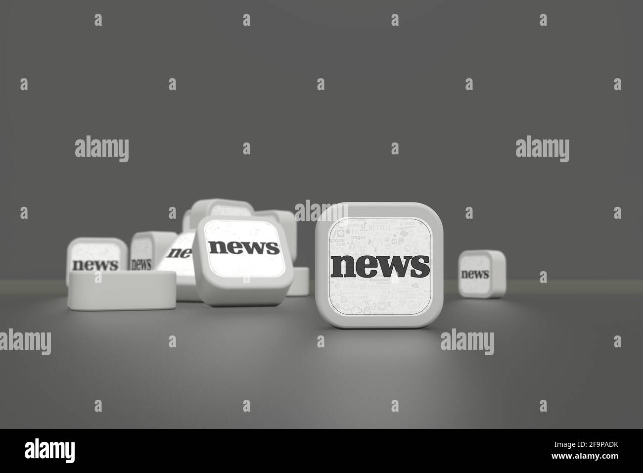News, Social Media, Social Network Concept Background - illustration ...