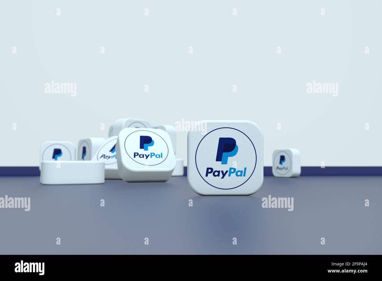 Paypal, Social Media, Social Network Concept Background - illustration ...