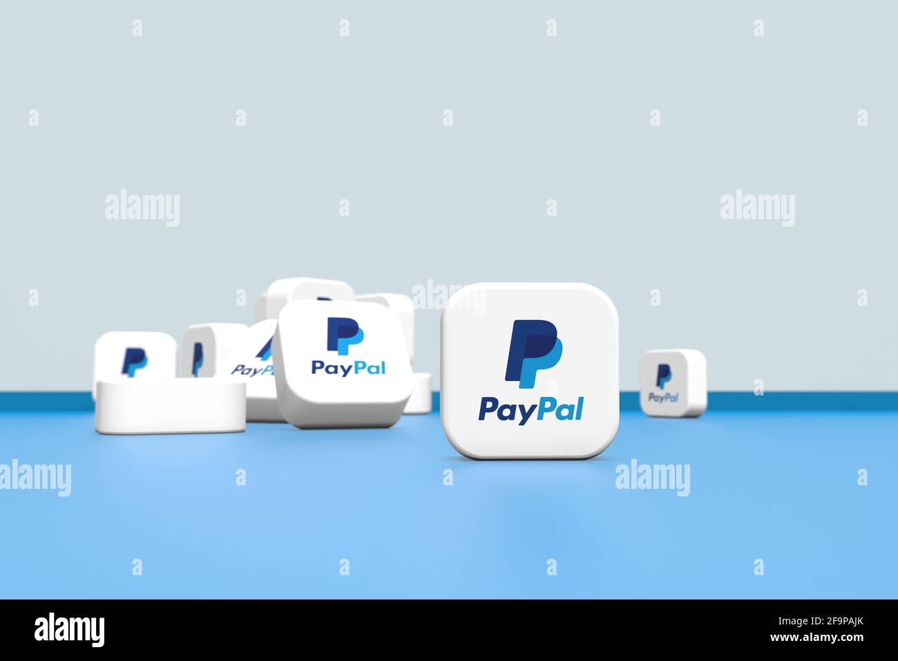 Paypal, Social Media, Social Network Concept Background - illustration ...