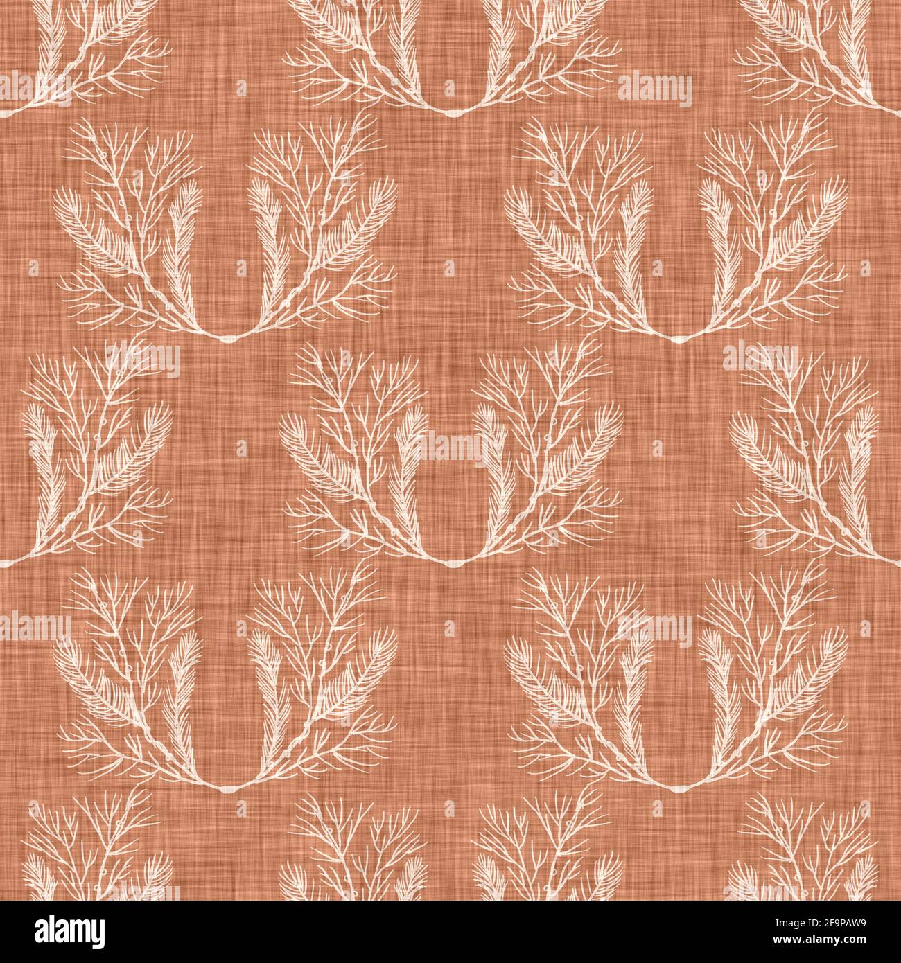 Seamless minimalist doodle flower pattern background. Calm two tone ...