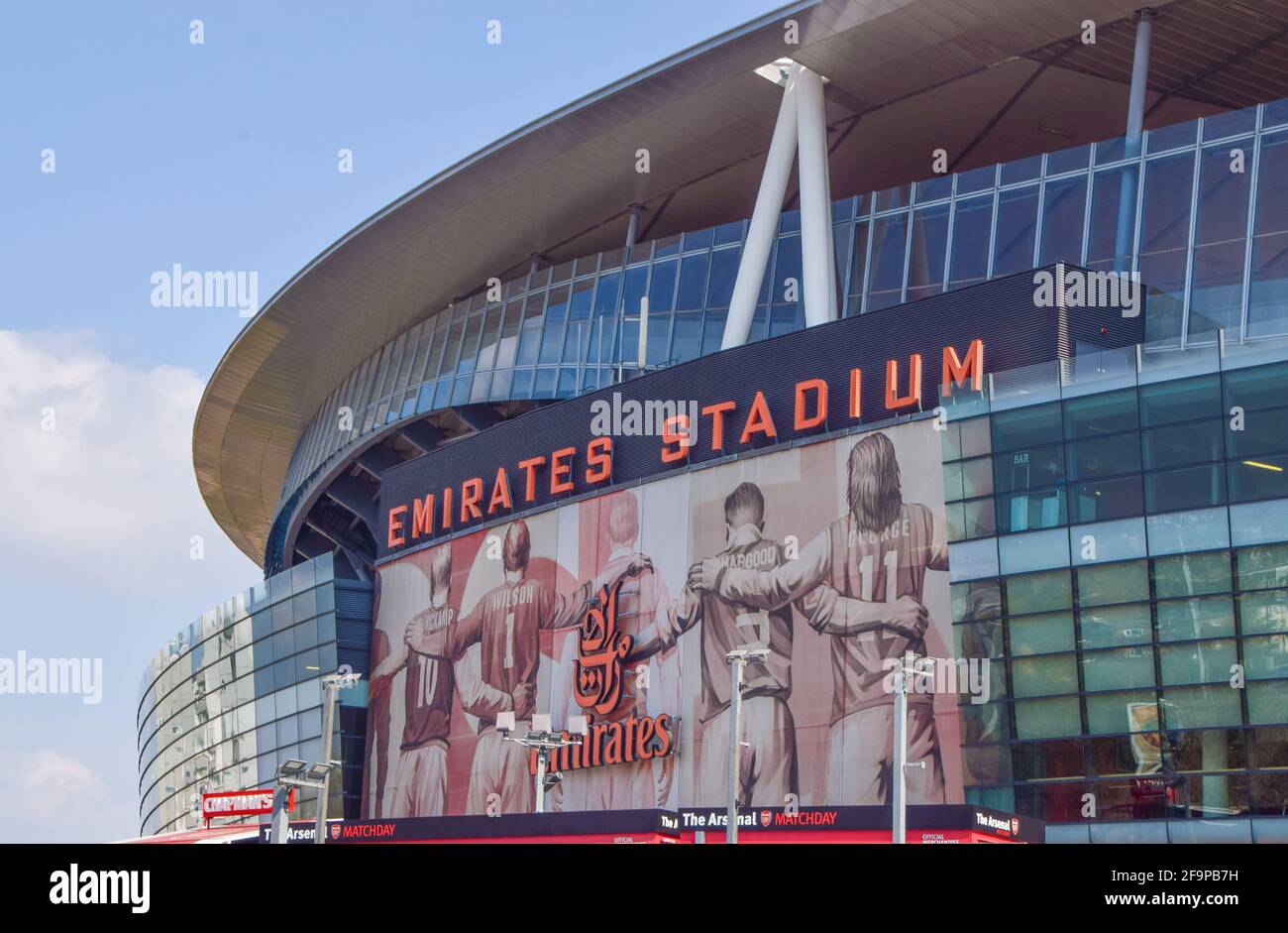 Emirates Stadium exterior, home of Arsenal Football Club, London, UK ...
