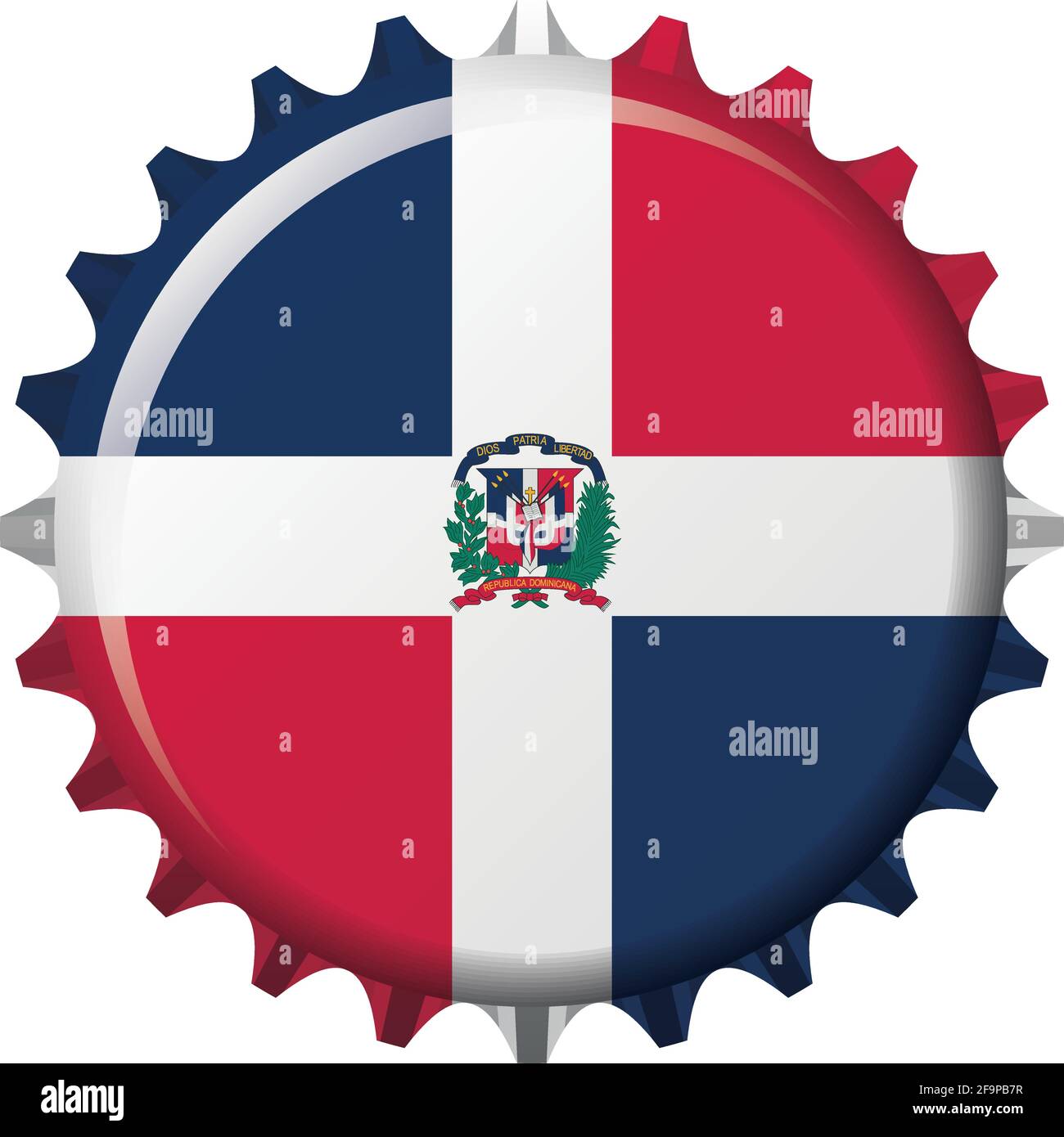 Dominican republic national flag Stock Vector Images - Alamy