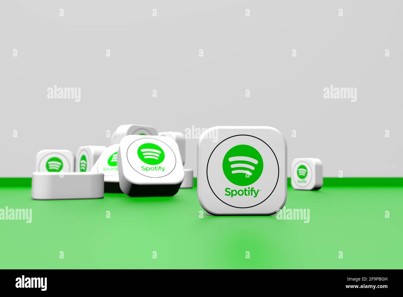 spotify, Social Media, Social Network Concept Background - illustration ...