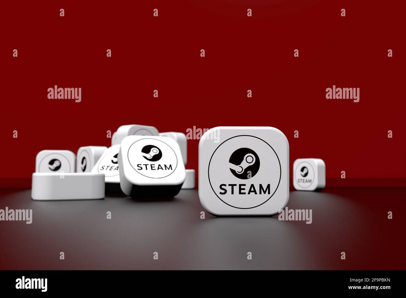 steam, Social Media, Social Network Concept Background - illustration ...