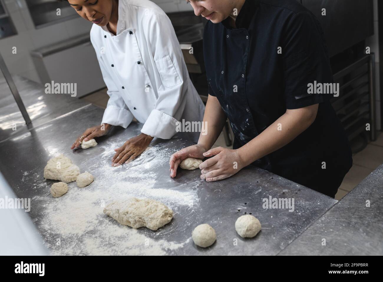 Young woman covered in flour hi-res stock photography and images - Alamy