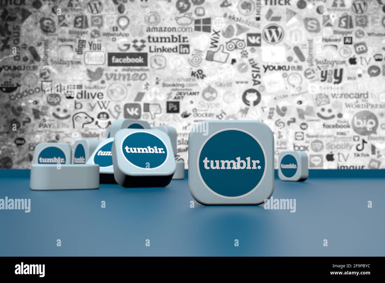 tumblr, Social Media, Social Network Concept Background - illustration ...