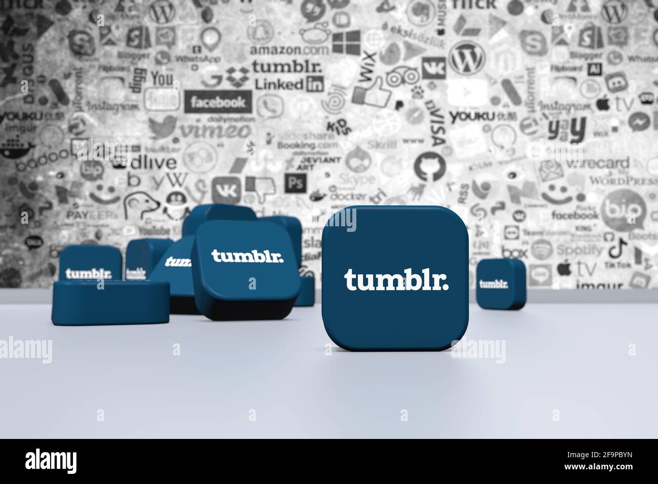 tumblr, Social Media, Social Network Concept Background - illustration ...