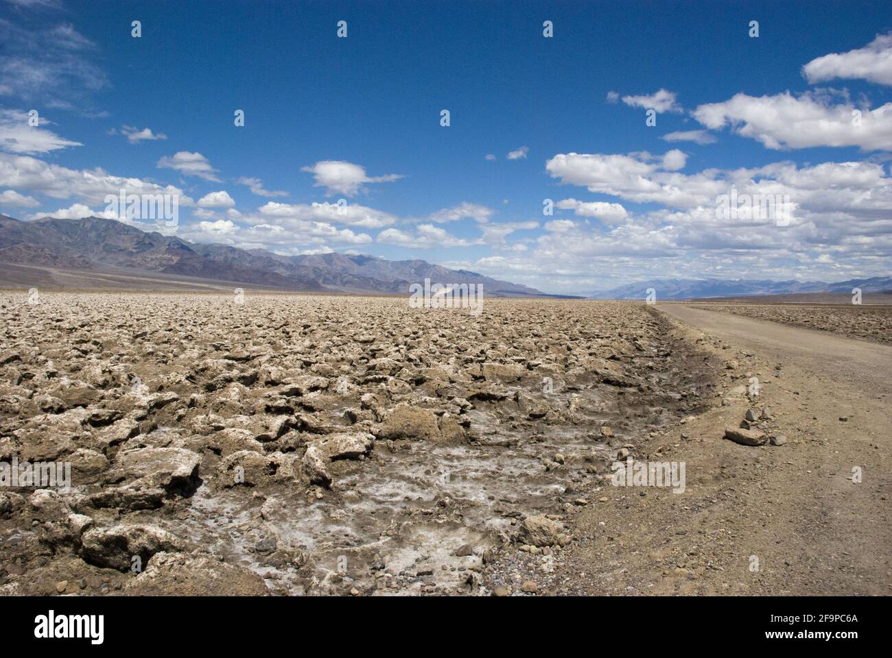 Drought: Barren landscape at Devil's Golf Course at Death Valley ...