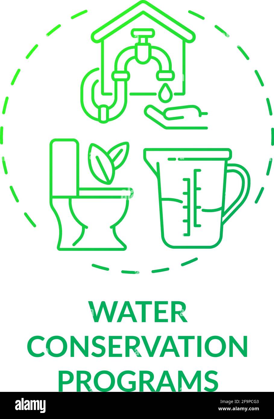 Water conservation programs concept icon Stock Vector Image & Art - Alamy