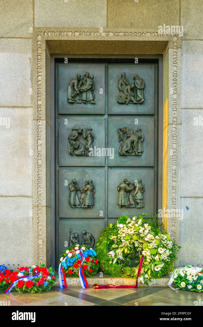 Slavin Memorial Monument And Military Cemetery High Resolution Stock ...