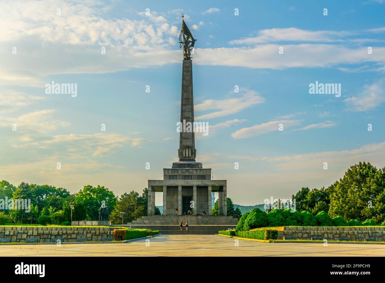 a monument to the soviet army situated at the slavin military cemetery ...