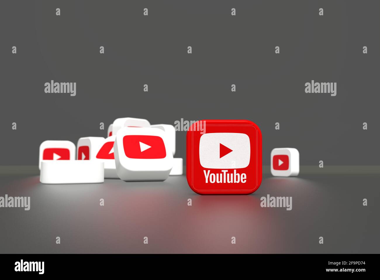 Youtube, Social Media, Social Network Concept Background - illustration ...