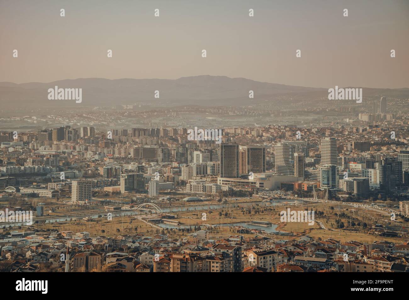 Aerial panoramic view of the city of Bursa, Turkey Stock Photo - Alamy
