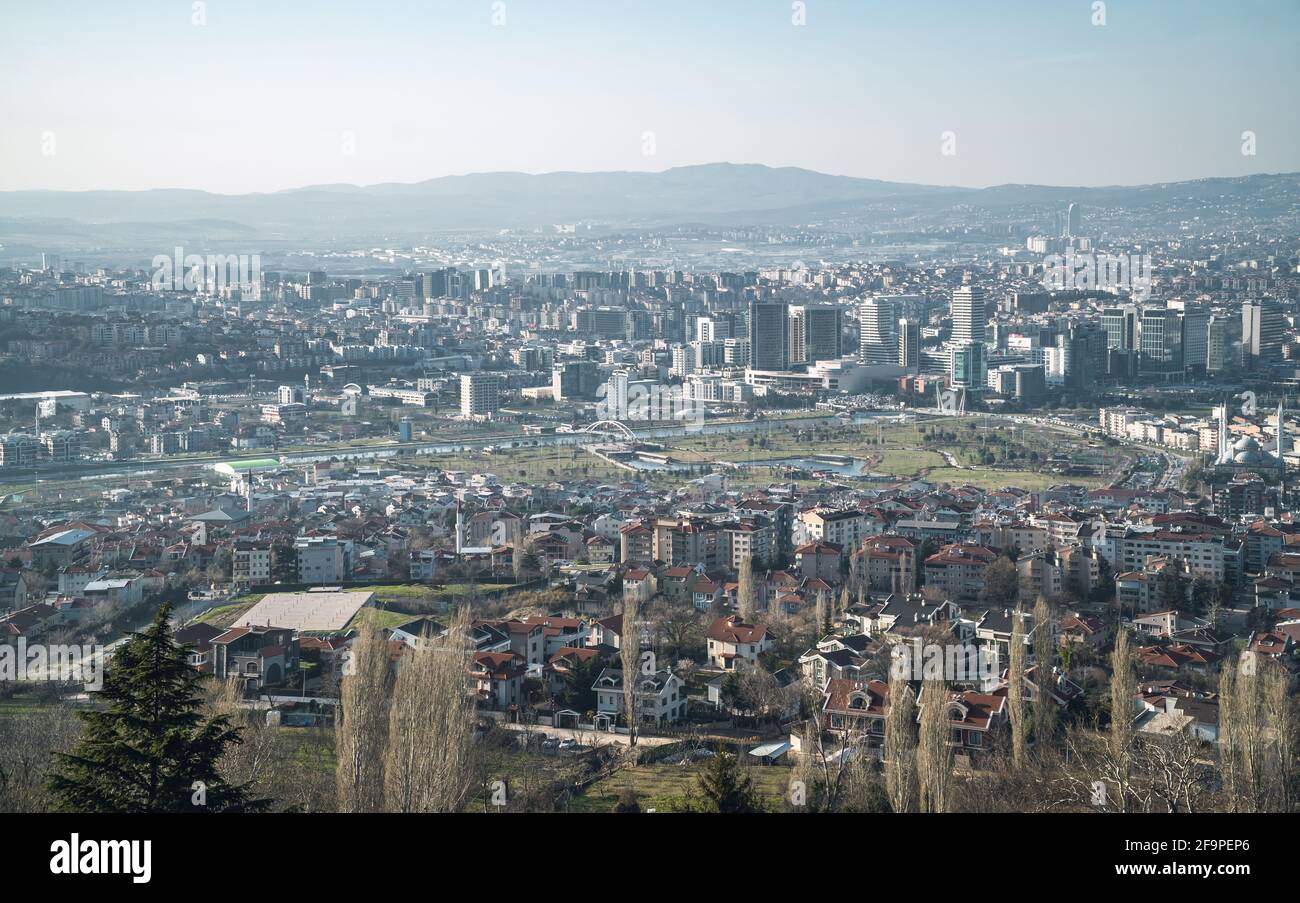 Aerial panoramic view of the city of Bursa, Turkey Stock Photo - Alamy