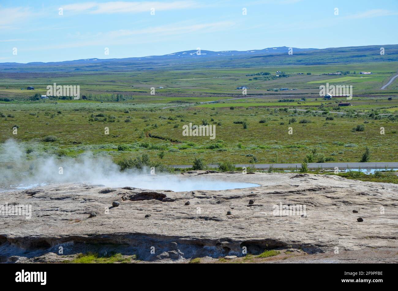Side view geothermal puddle hi-res stock photography and images - Alamy