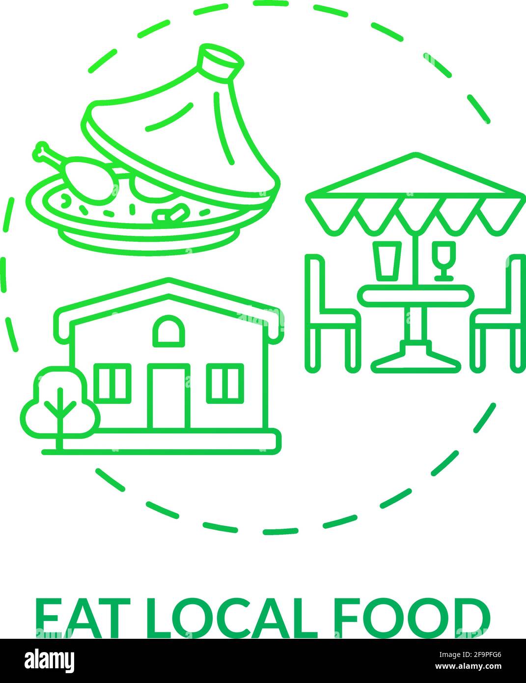 Eat local food concept icon Stock Vector Image & Art - Alamy