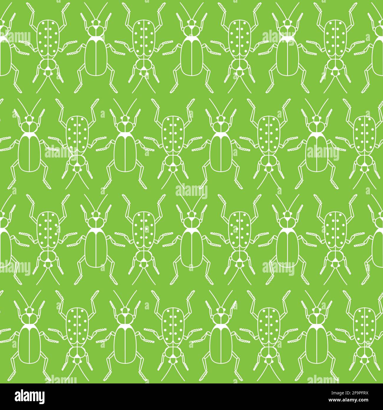 beetle pattern seamless in simple style. vector illustration Stock ...