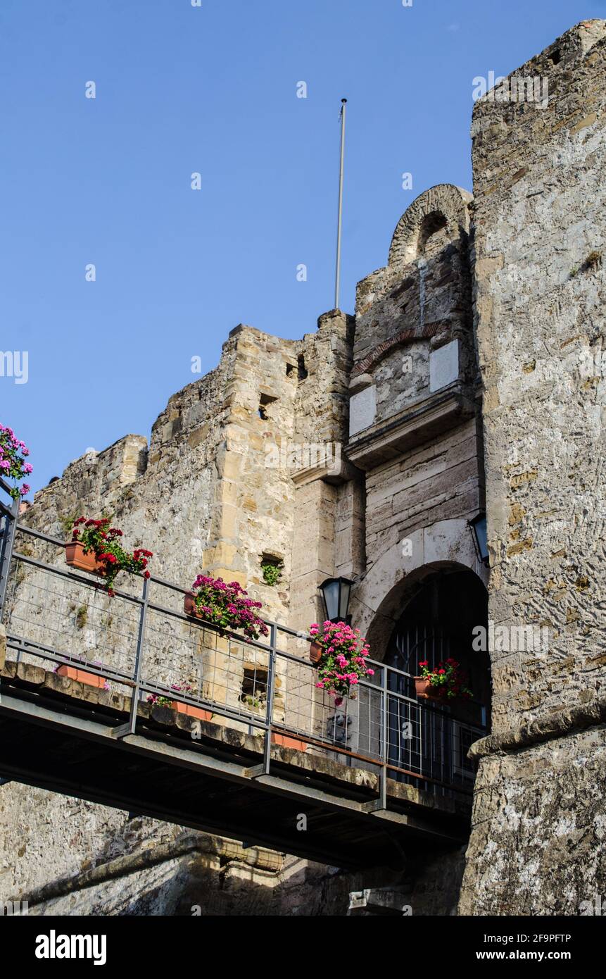 Castle in Agropoli, Italy Stock Photo - Alamy