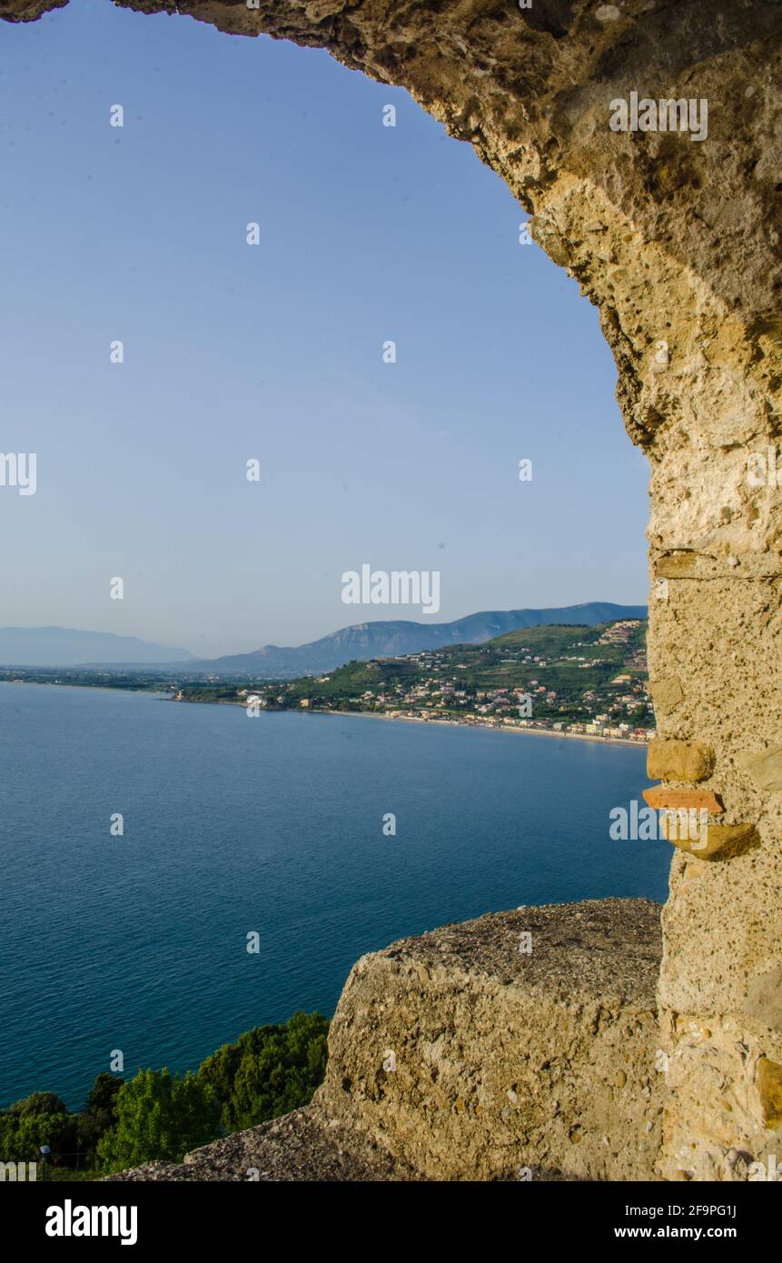 Castle in Agropoli, Italy Stock Photo - Alamy