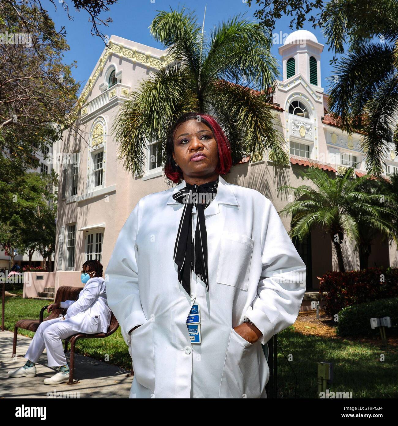 Lisa Byrd, associate nurse manager in Miami Jackson Memorial's main ...