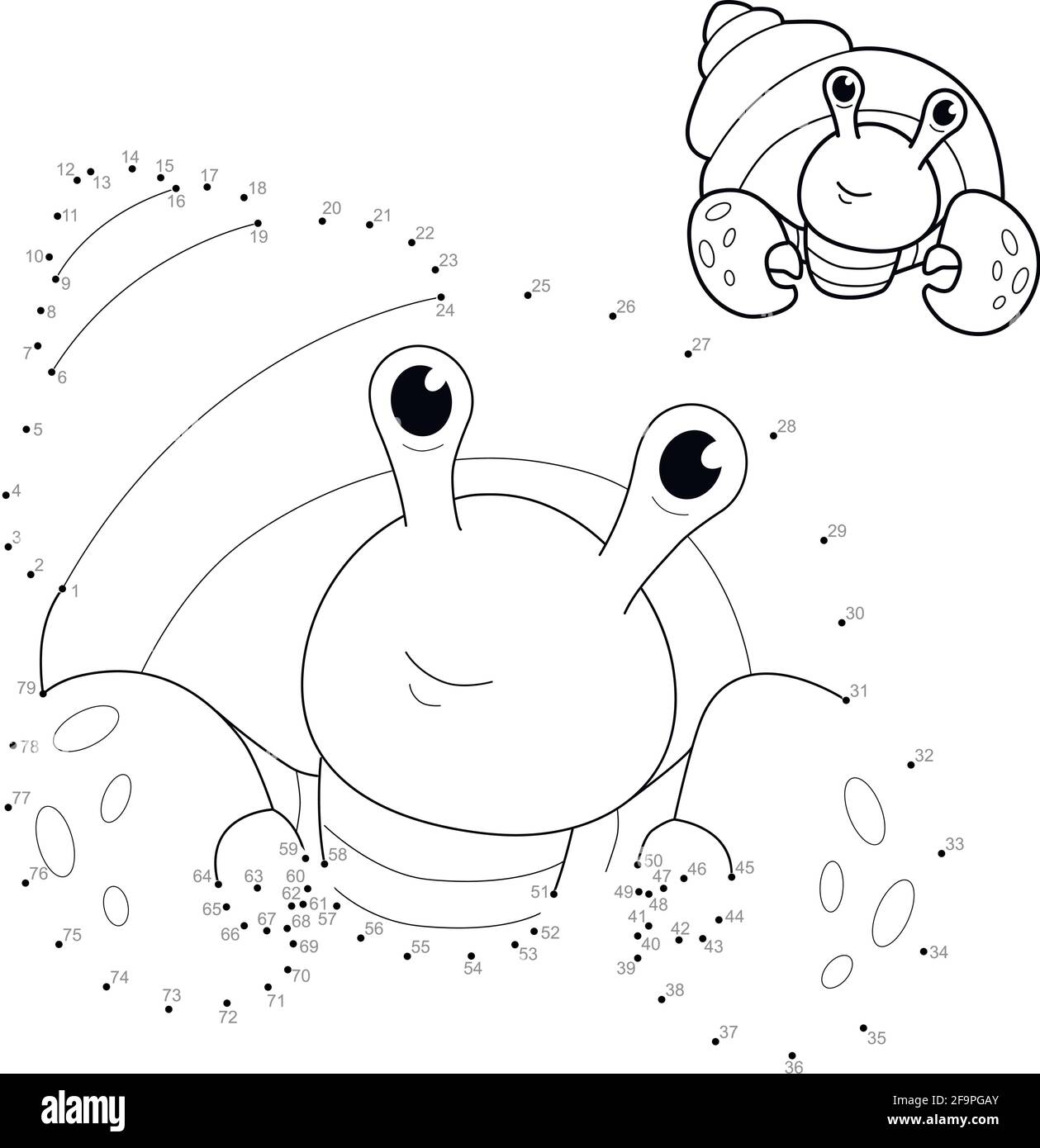 Dot to dot puzzle for children. Connect dots game Stock Vector Image ...