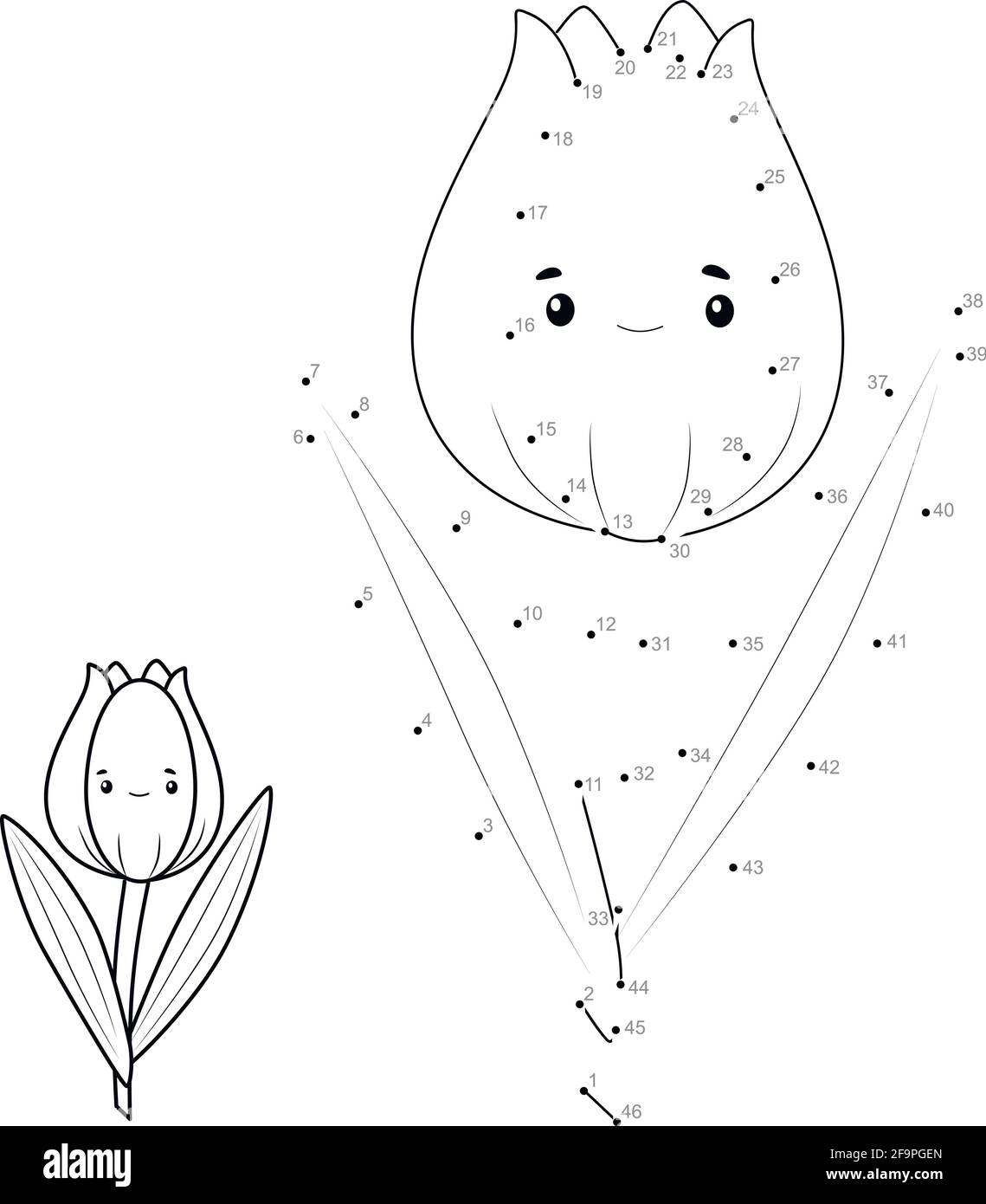 Dot to dot puzzle for children. Connect dots game Stock Vector Image ...