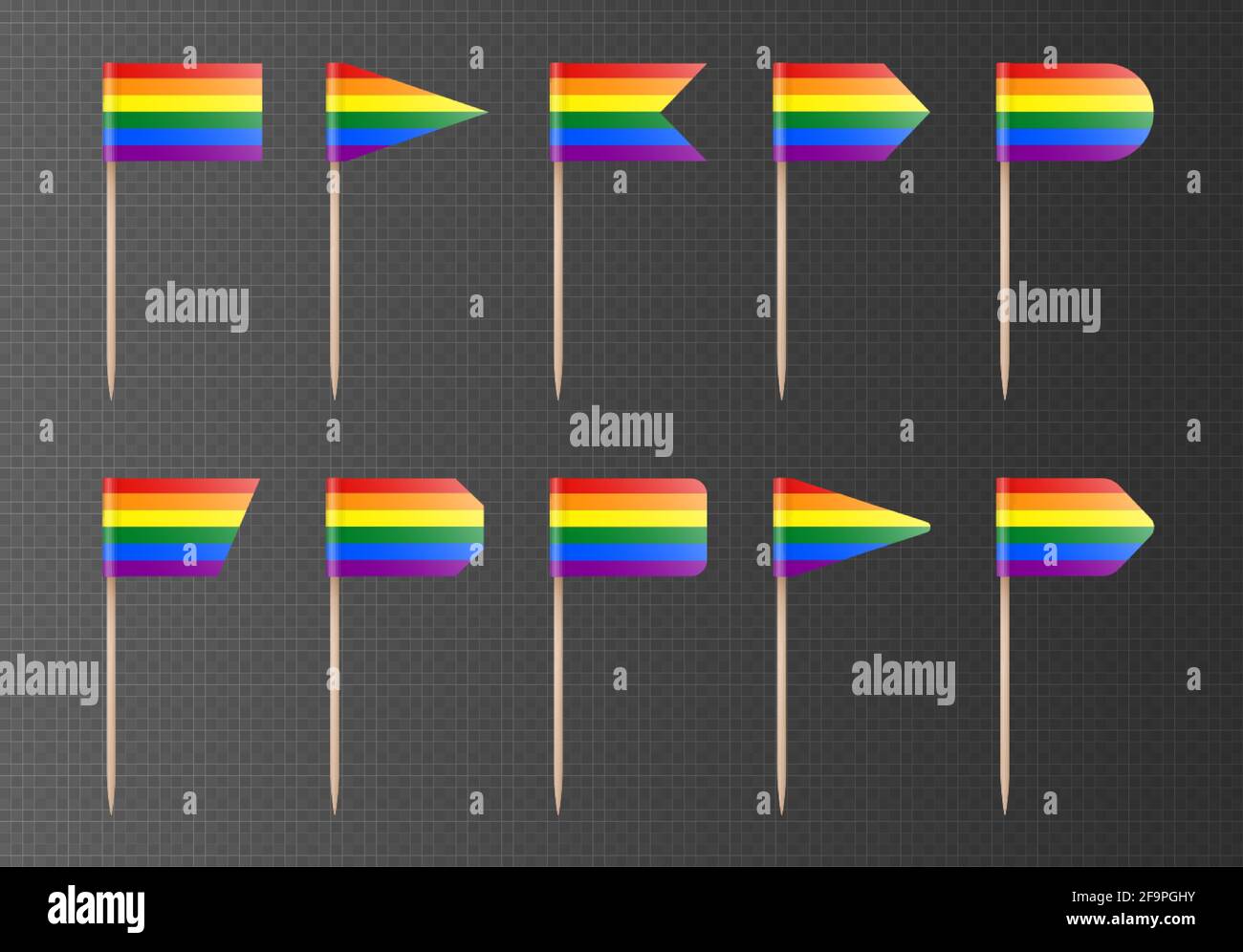 Lgbt flags Stock Vector Images - Alamy