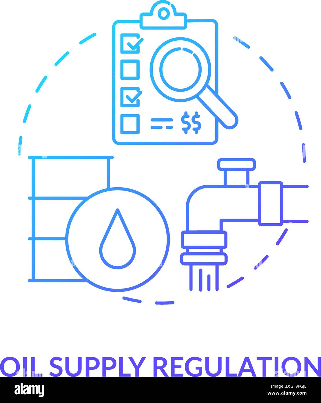 Oil supply regulation concept icon Stock Vector Image & Art - Alamy