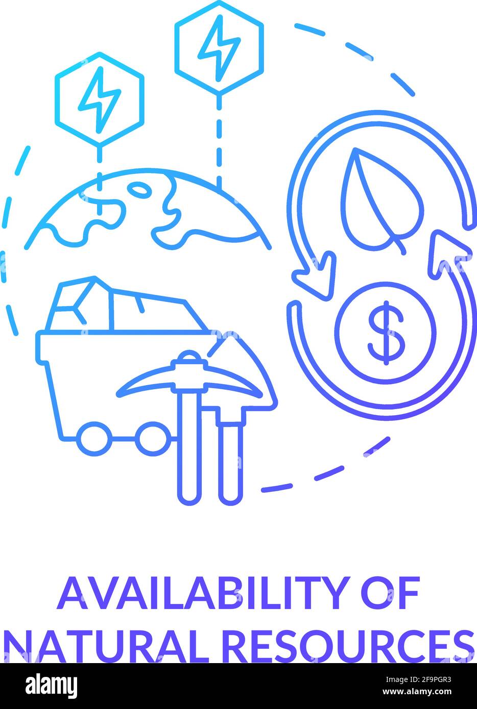 Natural resources availability concept icon Stock Vector Image & Art ...
