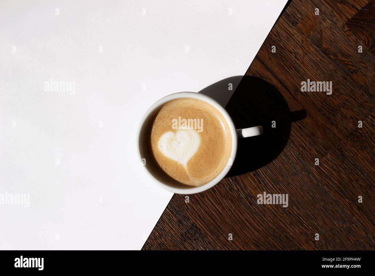 Overhead coffee art hi-res stock photography and images - Alamy
