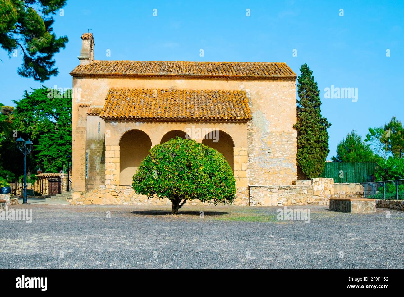 a view of the small shrine of Our Lady of Bera, dedicated to the Virgin ...