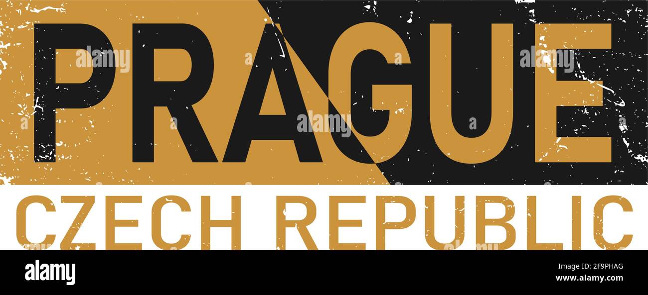 Prague typography design vector, for t-shirt, poster and other uses ...