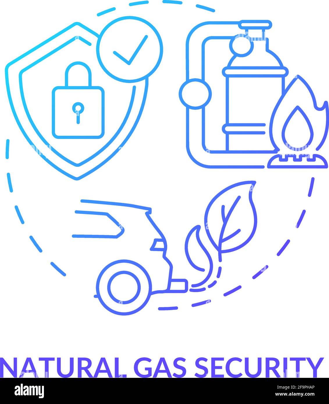 Natural gas security concept icon Stock Vector Image & Art - Alamy