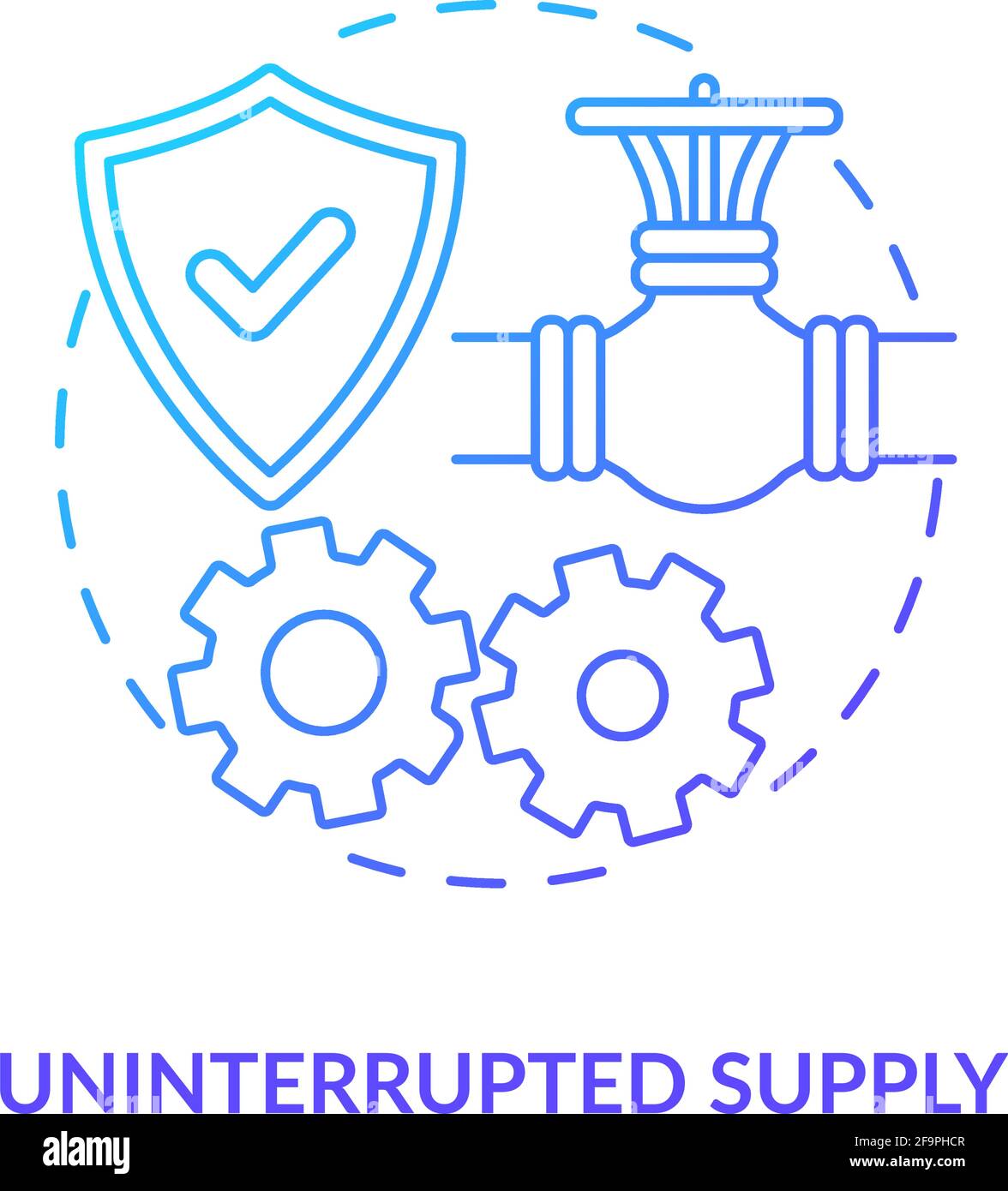 Uninterrupted supply concept icon Stock Vector Image & Art - Alamy