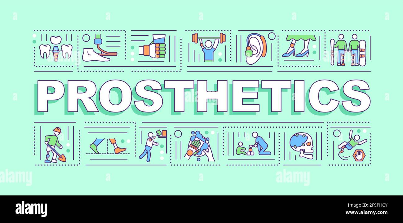 Prosthetics word concepts banner Stock Vector Image & Art - Alamy