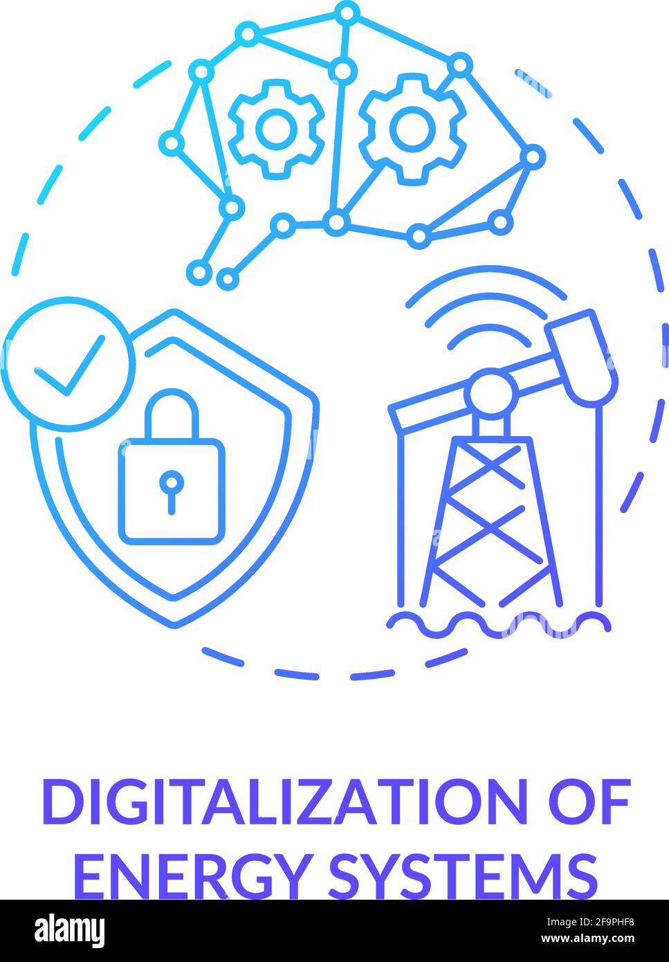 Energy digitalization Stock Vector Images - Alamy