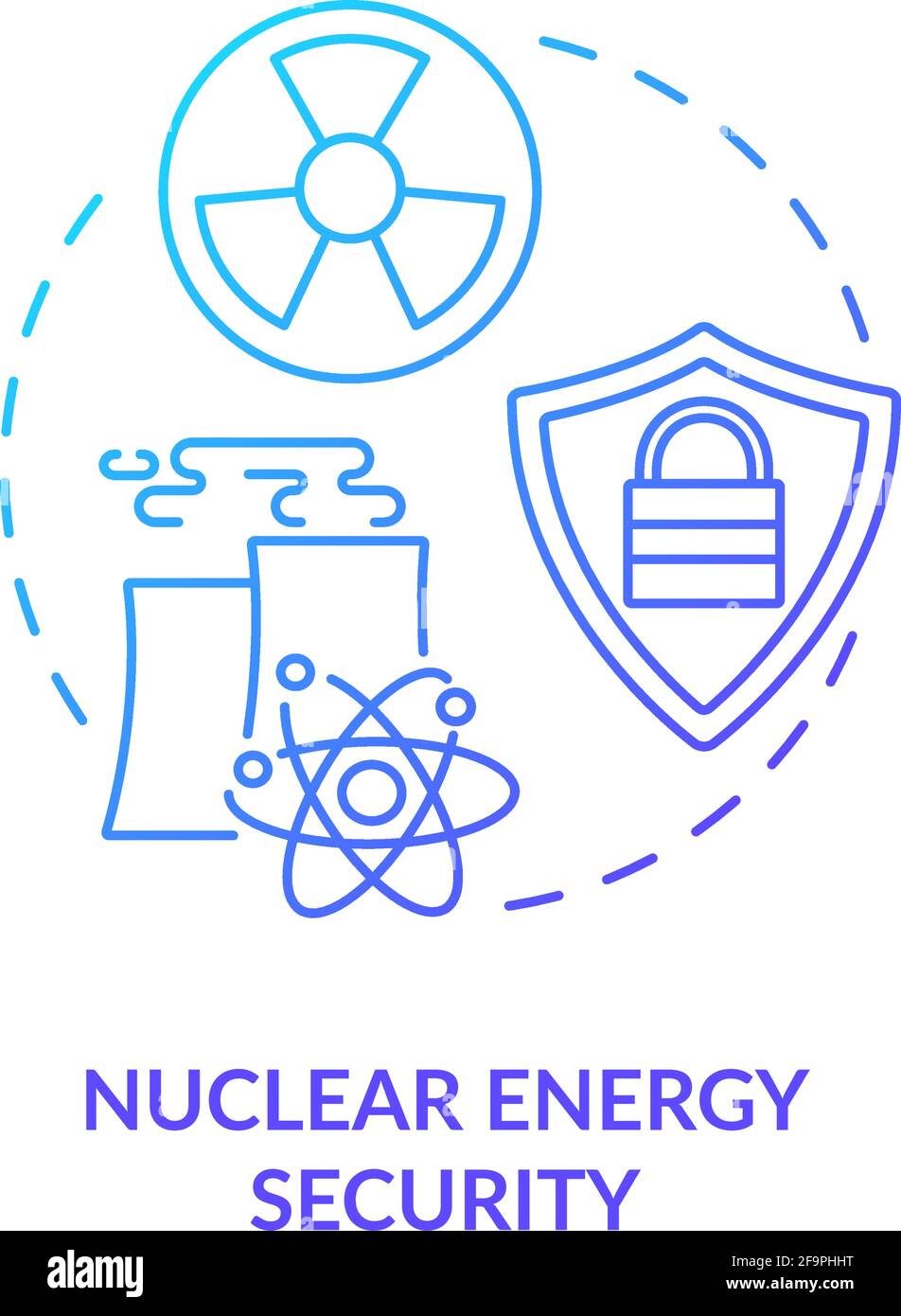 Nuclear energy security concept icon Stock Vector Image & Art - Alamy