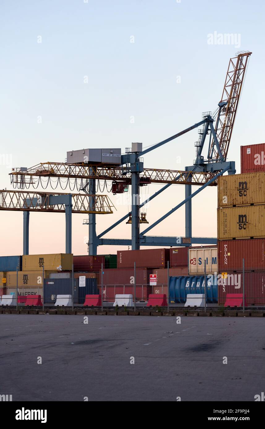 Belfast container terminal hi-res stock photography and images - Alamy