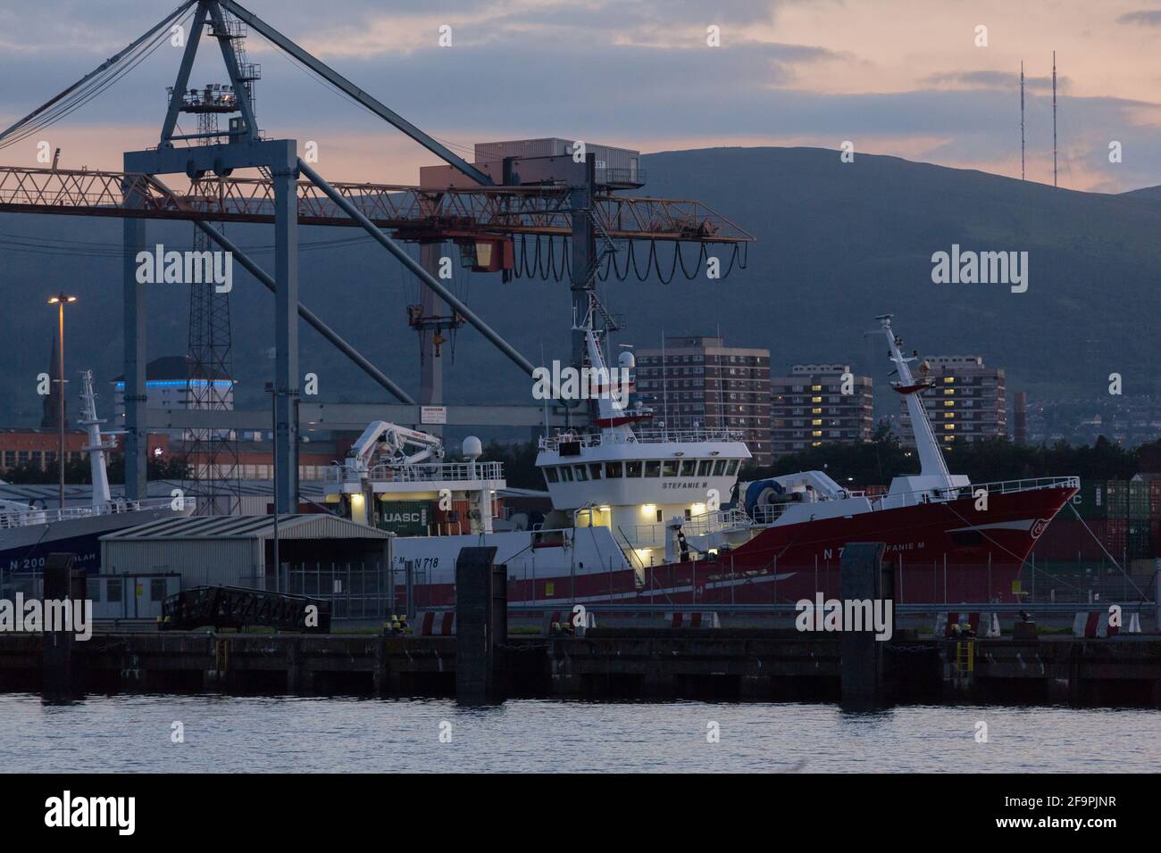 Container terminal of belfast port hi-res stock photography and images ...
